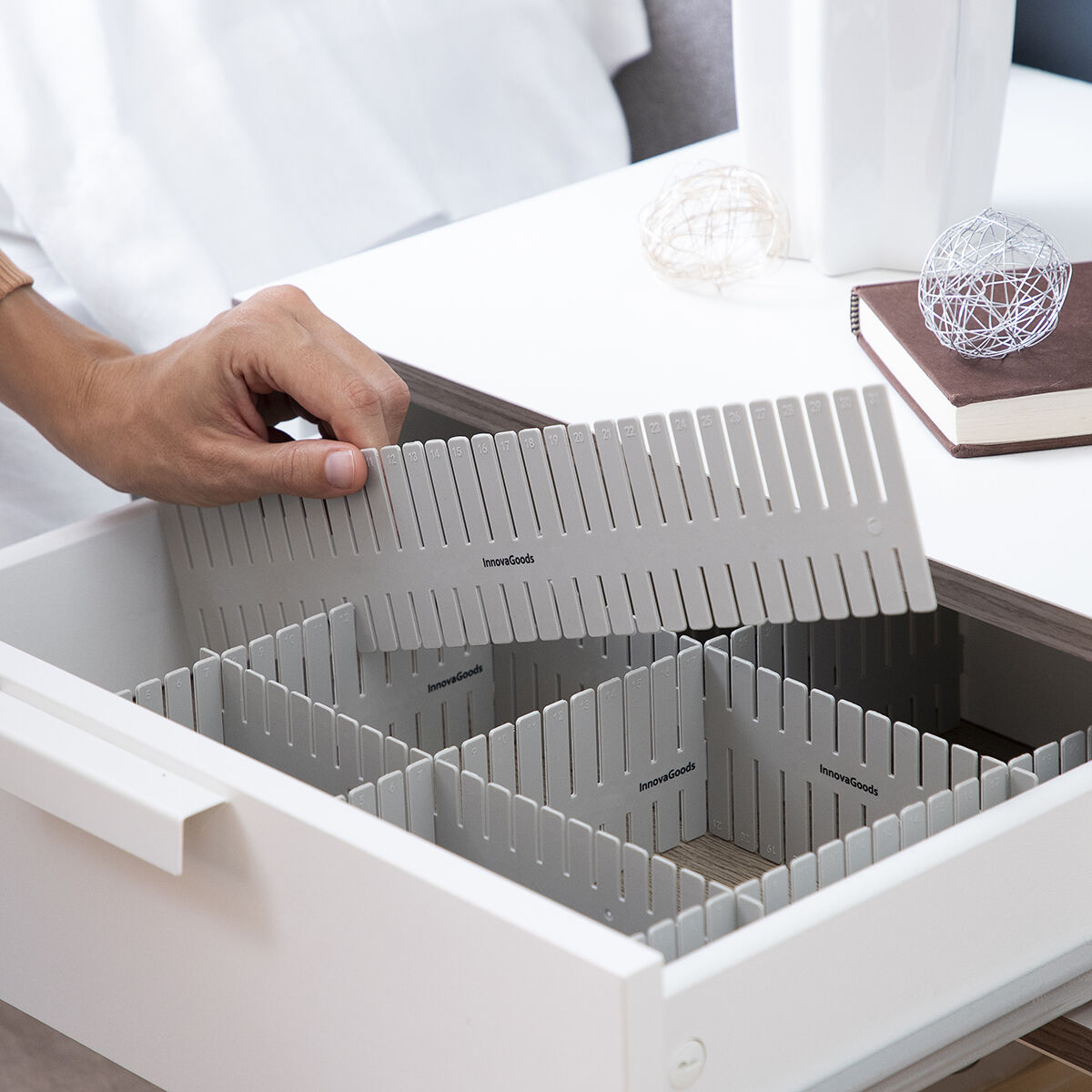 Adjustable Drawer Organiser Condor 16 Units | sparkingbox